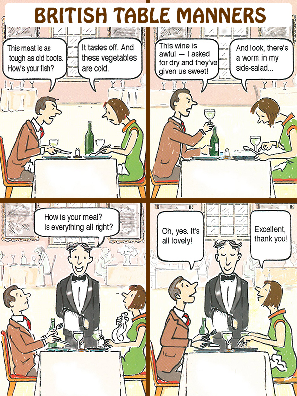 Humour inglese – “British Table Manners” – Ingliando