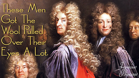 Significato e uso in inglese: you can’t pull the wool over my eyes ...