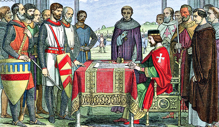 The Sealing of the Magna Carta – Ingliando